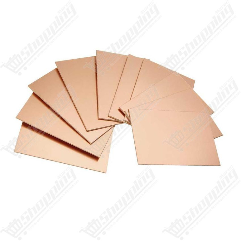 Circuit imprimé époxy cuivre pcb simple face 20cmx30cm épaisseur 1.5mm